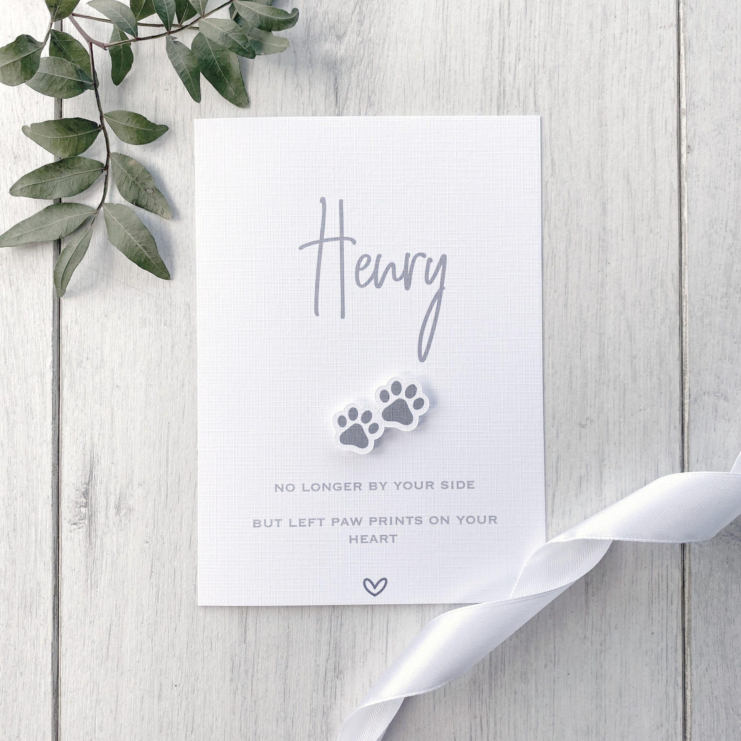 Pet Bereavement Sympathy Card, Loss of a Pet Card, Loss of a Dog or Cat ...