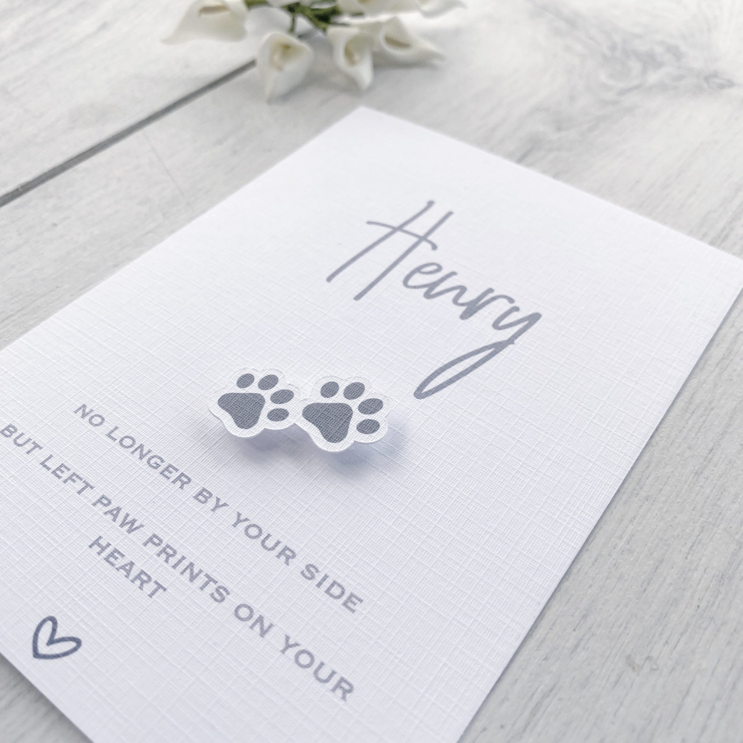 Pet Bereavement Sympathy Card, Loss of a Pet Card, Loss of a Dog or Cat ...